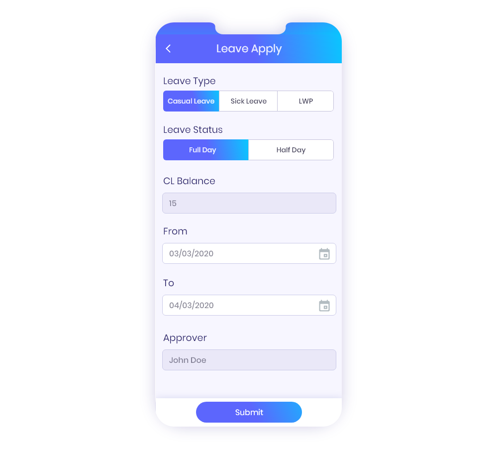 Leave Cycle Management App - DronaHQ No Code Platform Leave Cycle Management App - DronaHQ No Code Platform