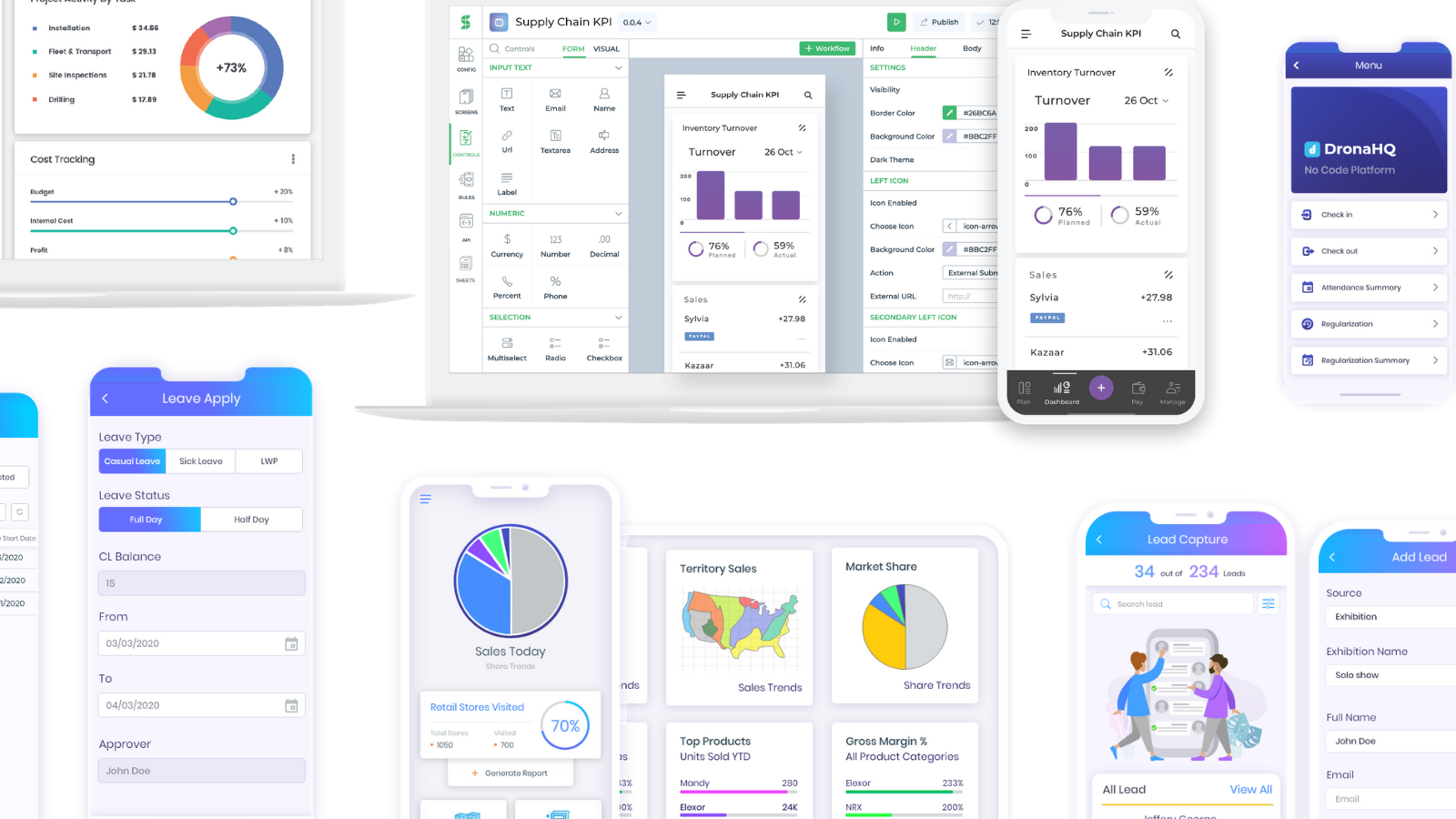 Platform Features | Low code application development DronaHQ